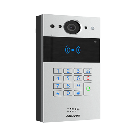 R20K – Slim SIP Intercom with Keypad and RF card reader – QoS Solutions